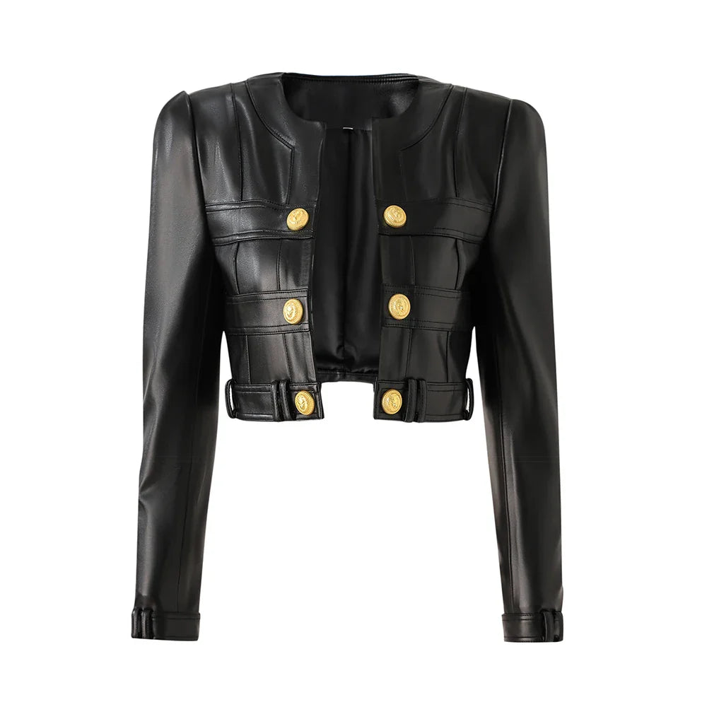 Motorcycle Style Short Plaid Open Jacket – LeeMom